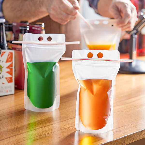 Zipper Drink Pouches for Alcohol & More (100/Case)