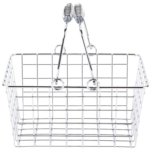 American Metalcraft RBHC759 Chrome Tabletop Market Basket - 9" x 7" x 5"
