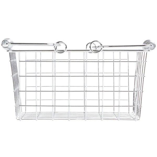 American Metalcraft RBHC759 Chrome Tabletop Market Basket - 9" x 7" x 5"