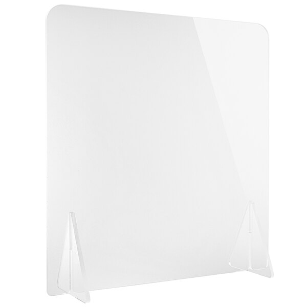 Tablecraft CWACR24 24" x 1/4" x 30" Clear Acrylic Freestanding ...