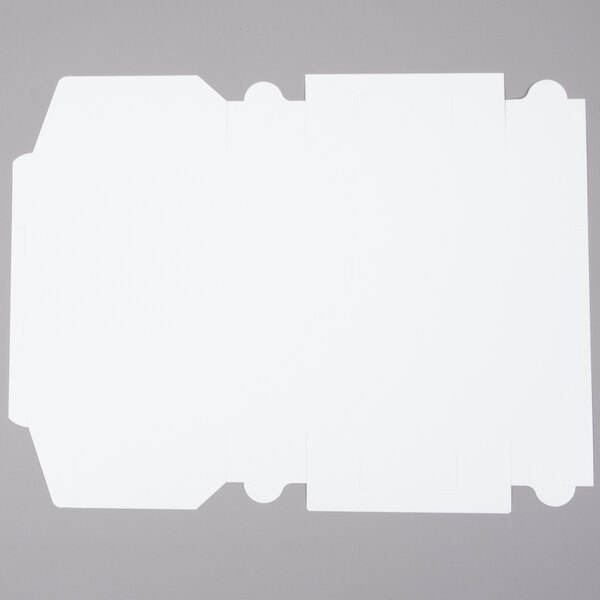 14" x 10" x 4" White Customizable Cake / Bakery Box - 10/Pack