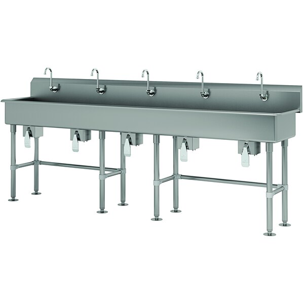 Advance Tabco FS-FM-100KV 14-Gauge Stainless Steel Multi-Station Hand ...