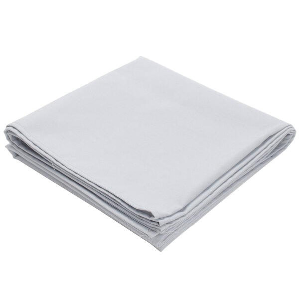 Intedge 54" x 81" Rectangular Gray Hemmed 65/35 Poly/Cotton Blend Cloth ...