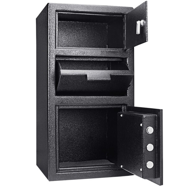 Barska AX13310 14" x 14" x 27 1/4" Black Steel Locker Depository Safe ...