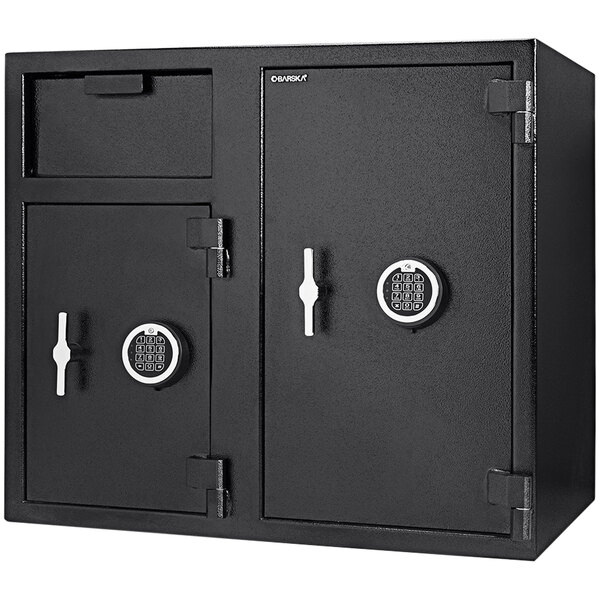 Barska AX13316 21" x 30 3/4" x 27 1/4" Black Steel Locker Depository ...