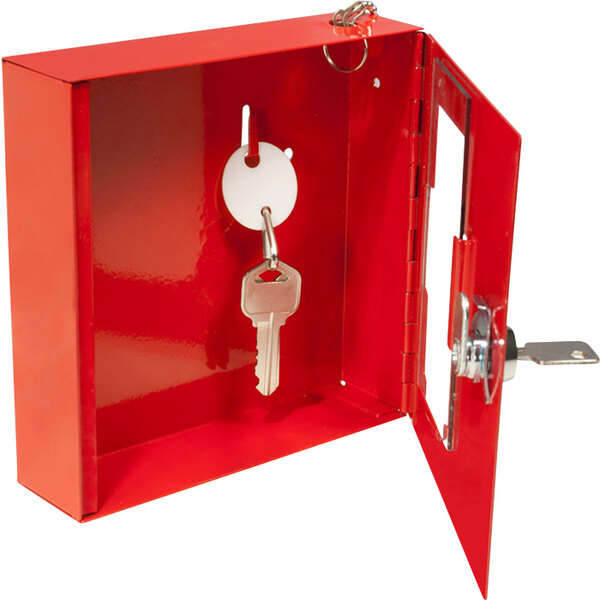 Barska Red Steel Breakable Emergency Key Box with Hammer
