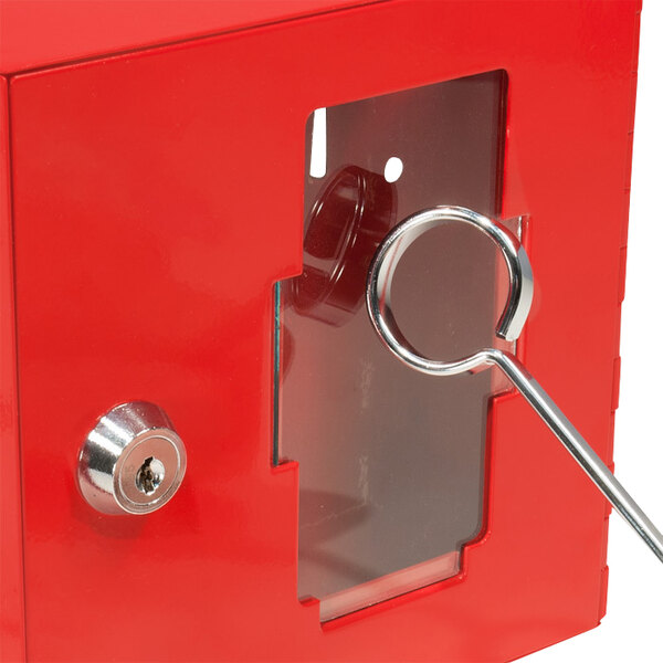 Barska Red Steel Breakable Emergency Key Box with Hammer