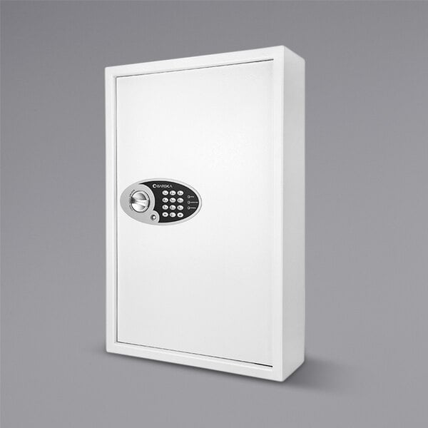 Barska AX12660 17" x 5" x 26" White Steel Wall-Mount 144-Key Cabinet ...