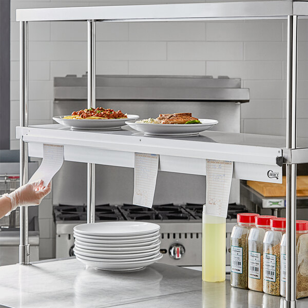 Choice 44" x 3 1/2" Aluminum Wall-Mounted Ticket Holder