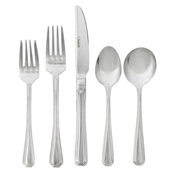 Acopa Landsdale 18/8 Stainless Steel Flatware Set | Sample Tableware
