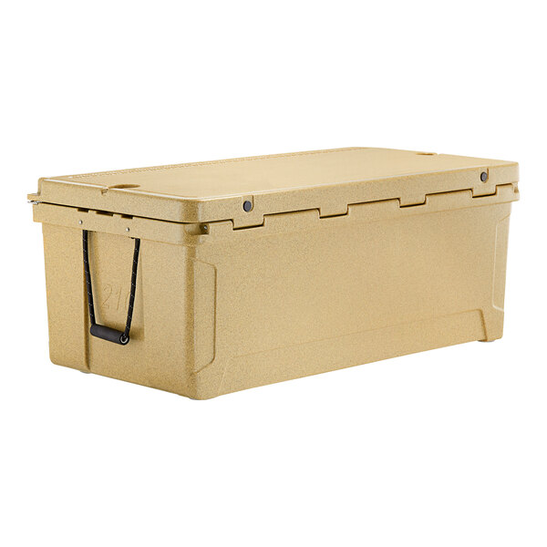 CaterGator CG200SPB Beige 210 Qt. Rotomolded Outdoor Cooler / Ice Chest