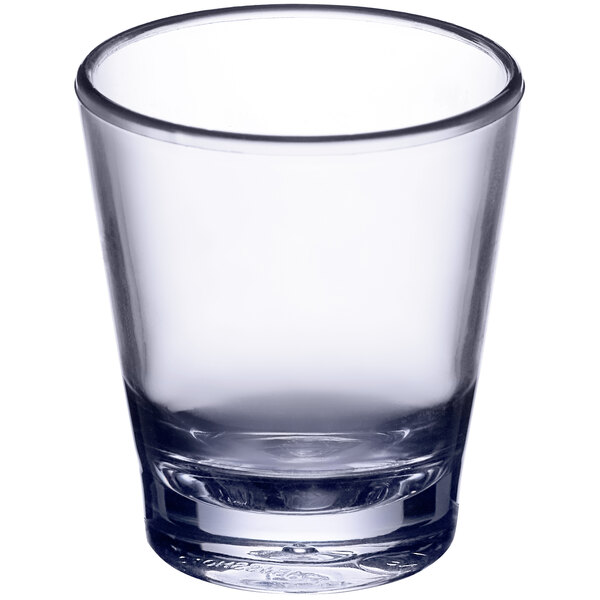 Choice 1.5 oz. SAN Plastic Stackable Shot Glass - 24/Case