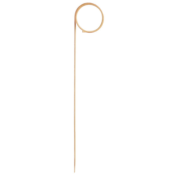 Bulk EcoChoice 4 3/4" Red Bamboo Loop Food Picks