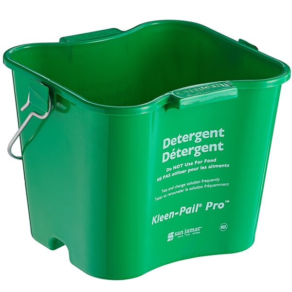 San Jamar KPP97GN 3 Qt. Green Cleaning Kleen-Pail Pro