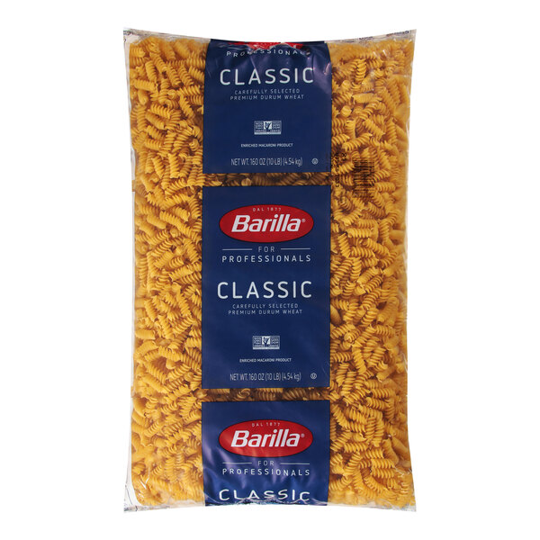 Barilla Rotini Pasta - 20 lb. | WebstaurantStore