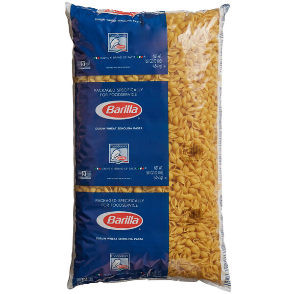 Barilla 20 lb. Medium Shell Pasta