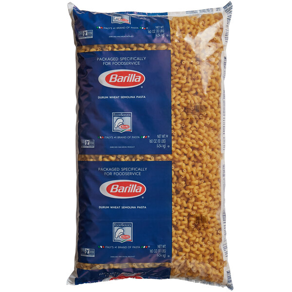 Barilla Cellentani Pasta - 20 lb. | WebstaurantStore