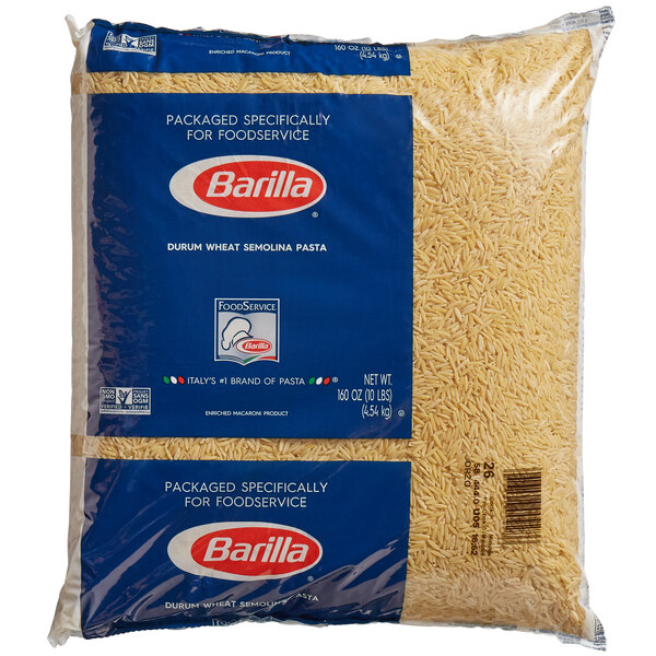 Barilla Orzo Pasta - 20 lb. | WebstaurantStore