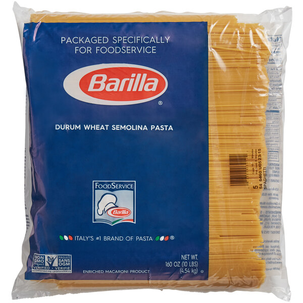 Barilla Spaghetti Pasta - 20 lb. | WebstaurantStore