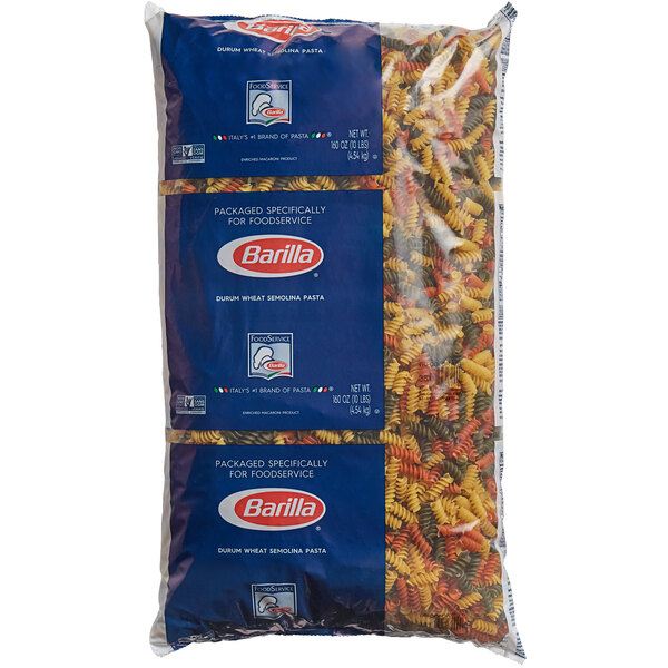 Barilla 20 lb. Tri-Color Rotini Pasta