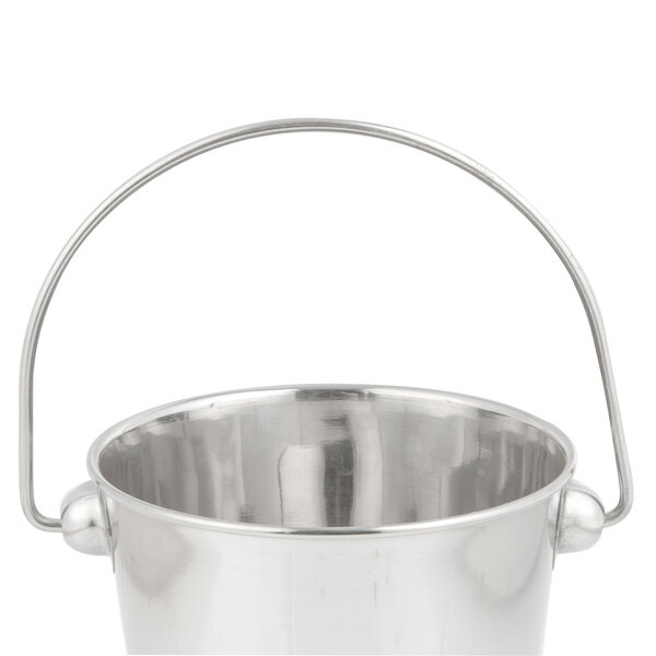 American Metalcraft SSP61 Mini Stainless Steel Pail - 6 1/4" x 5 3/4"