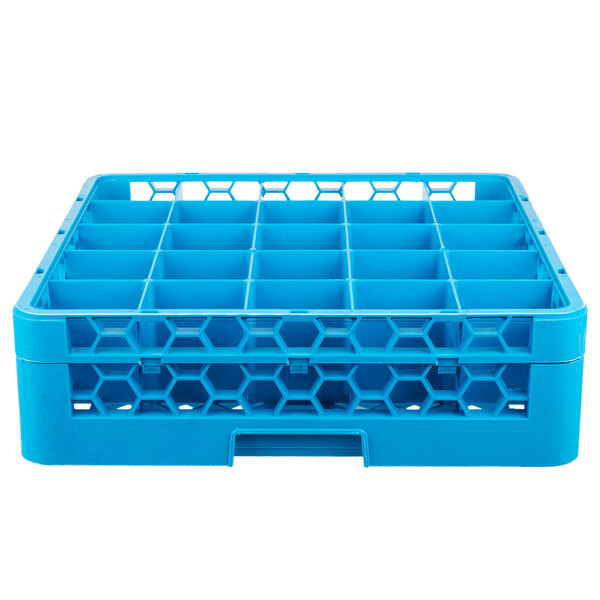 Carlisle RG25-114 Opticlean 25 Compartment Glass Rack with 1 Extender