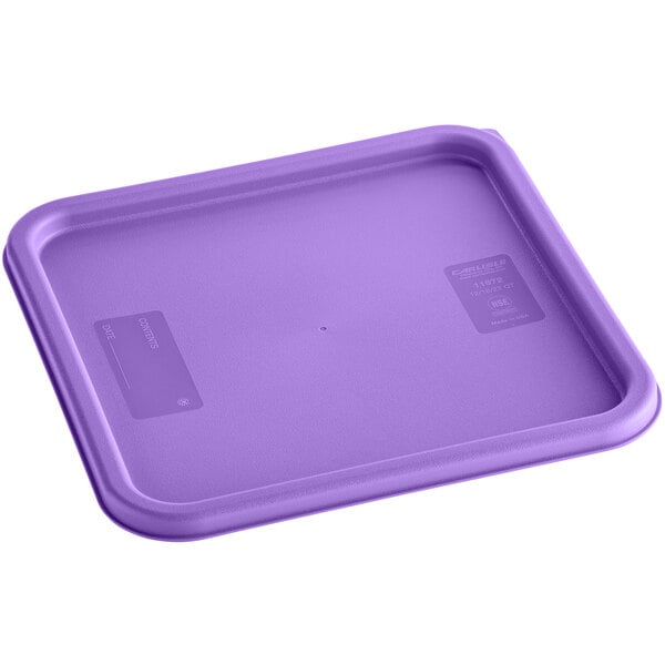 Carlisle Purple Allergen-Free Polypropylene Lid for 12, 18, and 22 Qt ...