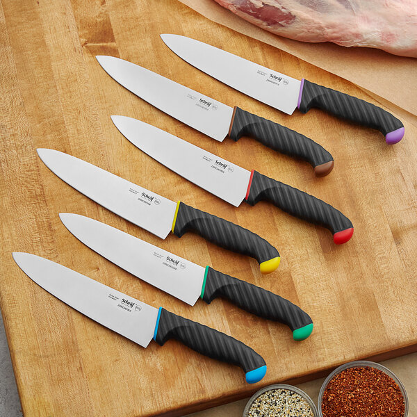 Schraf 8" Chef Knife with Blue TPRgrip Handle