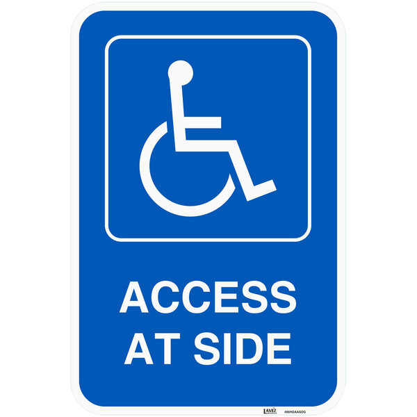 Lavex "Handicapped Parking / Access At Side" Diamond Grade Reflective ...