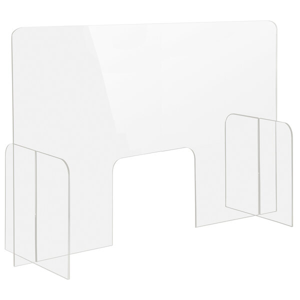 Bon Chef 90177-7 36" x 23 3/4" Clear Tabletop Health Safety Shield with ...