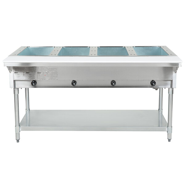 Eagle Group DHT4 Open Well Four Pan Electric Hot Food Table - 120V