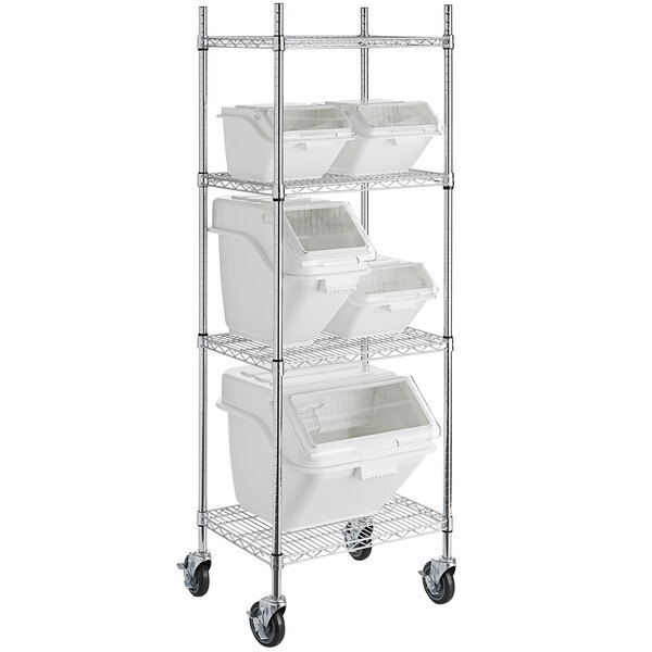 Baker's Lane 18" x 24" Ingredient Bin Shelving Kit with 5 Clip-In Shelf ...