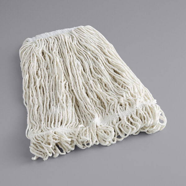 Rubbermaid FGD11306WH00 Super Stitch 24 oz. White Cotton Wet Mop with 1 ...