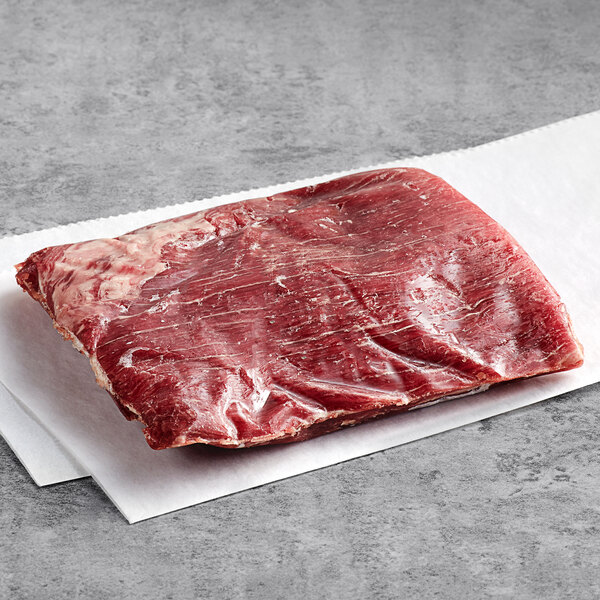 Warrington Farm Meats 8 oz. Frozen Flank Steak - 20/Case