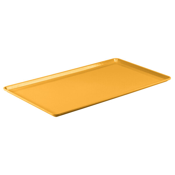 Cambro 1222D504 12" x 22" Mustard Dietary Tray - 12/Case