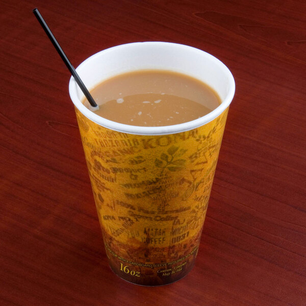 Dart 16U16ESC 16 oz. Fusion Escape Customizable Foam Hot Cup - 1000/Case