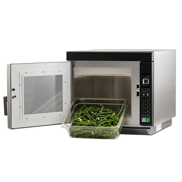 Amana RC22S2 Heavy Duty Stainless Steel Commercial Microwave Oven with ...