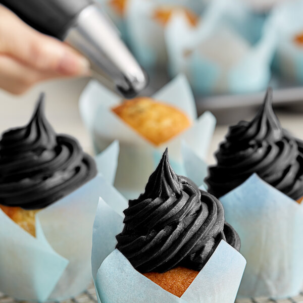 Chefmaster 10.5 oz. Black Diamond Liqua-Gel Food Coloring