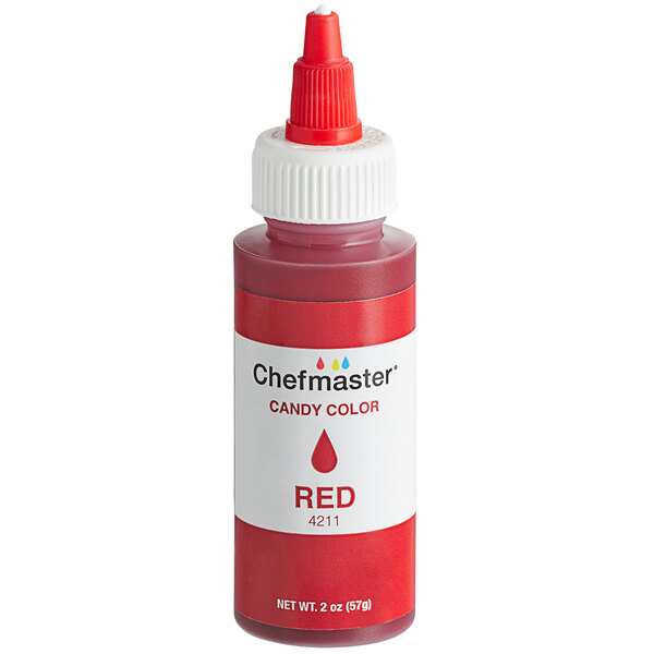 Chefmaster 2 oz. Red Oil-Based Candy Color