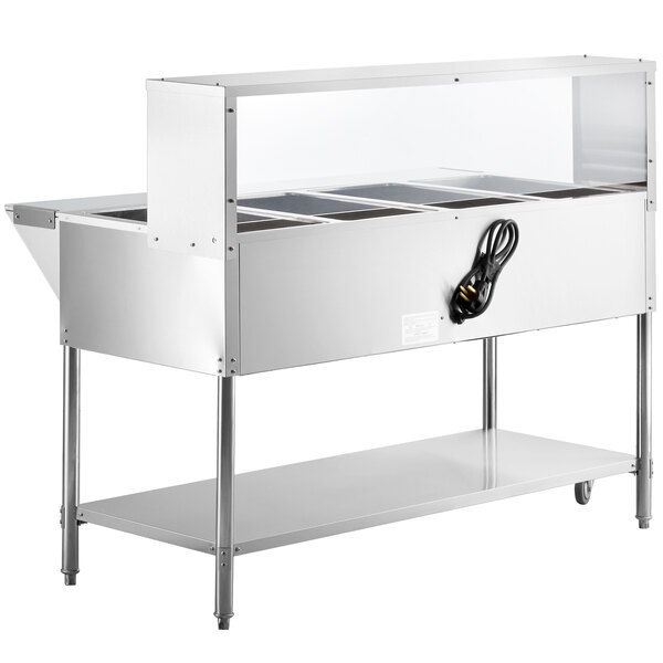 Avantco STE-4SGA Four Pan Open Well Electric Steam Table with ...