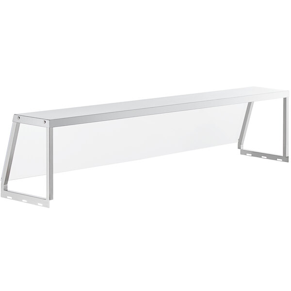 ServIt 423ST5ASG Angled Sneeze Guard for 5-Pan Steam Tables