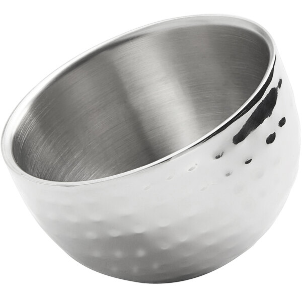 American Metalcraft HDWS5 5 oz. Hammered Finish Double Wall Stainless ...