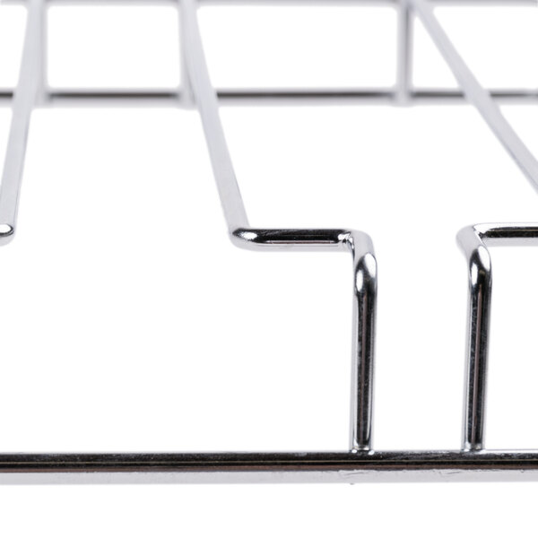 Regency 18" x 48" 11 Slot Chrome Wire Bar Glass Rack