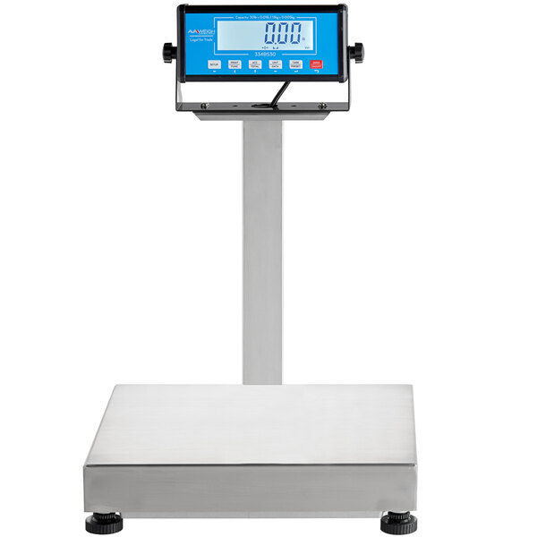 AvaWeigh BS30TK 30 lb. Receiving Scale with 14" x 12" Platform and 16 ...