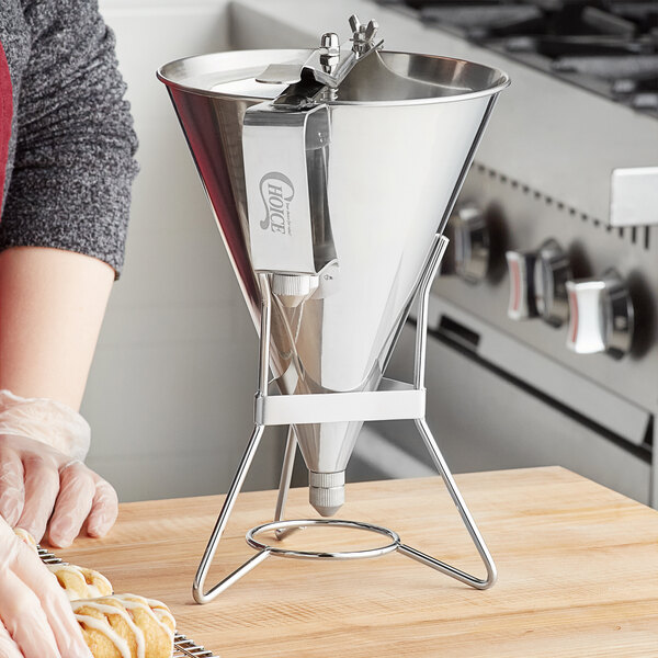 Choice Stainless Steel Confectionery Dispenser Funnel Stand