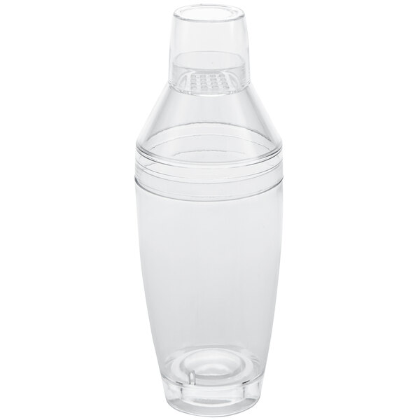 American Metalcraft PCS8 8 oz. Clear Plastic Cocktail Shaker