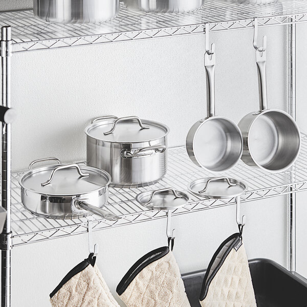 Vigor SS1 Series 8-Piece Induction Ready Stainless Steel Lodging ...