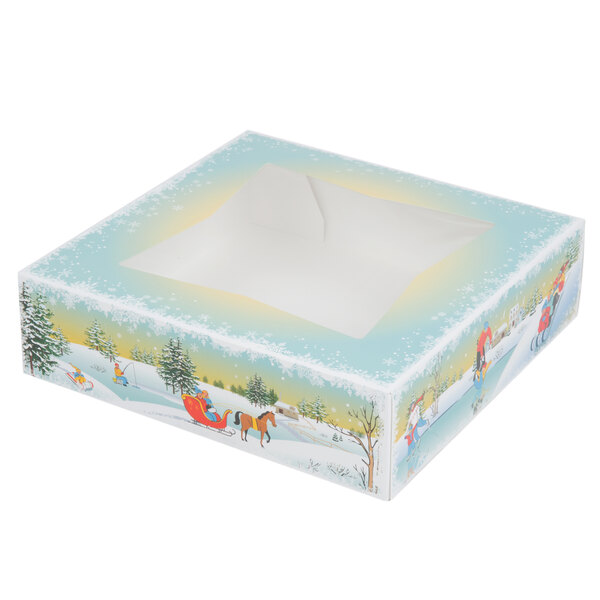 Wholesale Holiday Bakery Box for Pies & More (10") - 150/Case