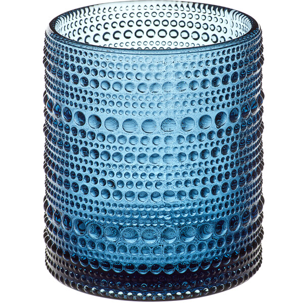 Fortessa Jupiter 10 oz. Cornflower Blue Rocks / Double Old Fashioned ...