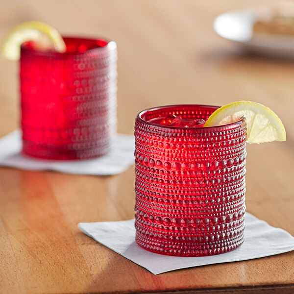 Fortessa Jupiter 10 oz. Red Rocks / Double Old Fashioned Glass - 24/Case